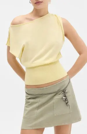 BDG URBAN OUTFITTERS Knit Crop Top - Yellow