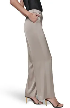 Donna Karan New York Flat-front Straight-leg Trousers