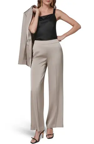 Donna Karan New York Flat-front Straight-leg Trousers