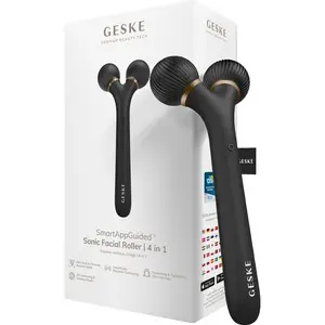 GESKE Smartappguided Sonic Facial Roller | 4 In 1 - Gray