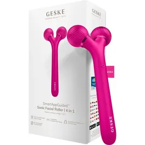 GESKE Smartappguided Sonic Facial Roller | 4 In 1 - Magenta