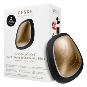 GESKE Smartappguided Sonic Warm & Cool Mask | 9 In 1 - Gray
