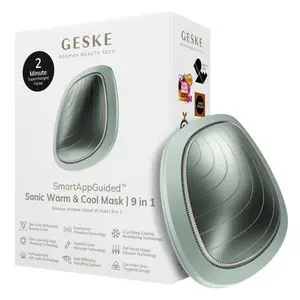 GESKE Smartappguided Sonic Warm & Cool Mask | 9 In 1 - Green
