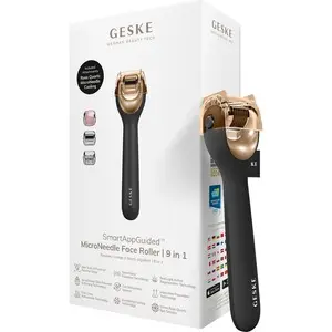 GESKE Smartappguided Microneedle Face Roller | 9 In 1 - Gray