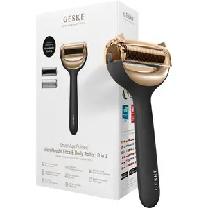 GESKE Smartappguided Microneedle Face & Body Roller | 8 In 1 - Gray