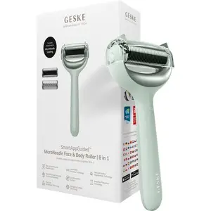 GESKE Smartappguided Microneedle Face & Body Roller | 8 In 1 - Green