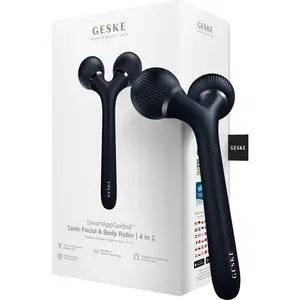 GESKE Smartappguided Sonic Facial & Body Roller | 4 In 1 - Black