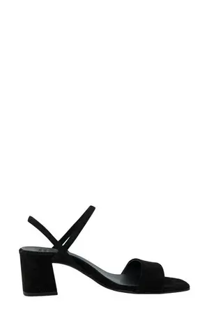 Paul Green Block-heel Slingback Sandals - Black Suede