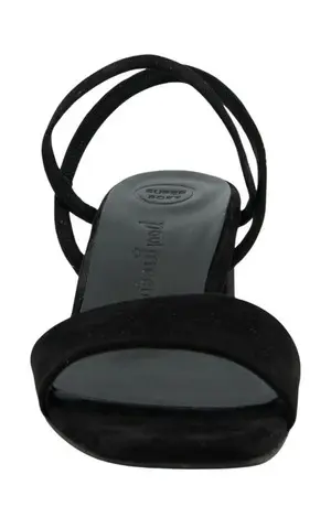 Paul Green Block-heel Slingback Sandals - Black Suede