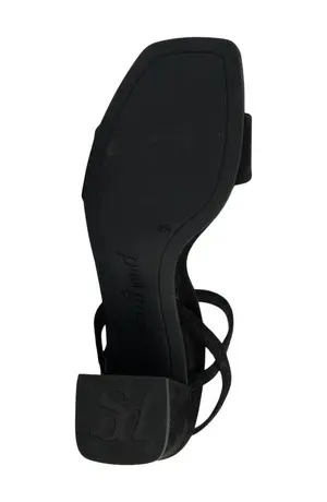 Paul Green Block-heel Slingback Sandals - Black Suede