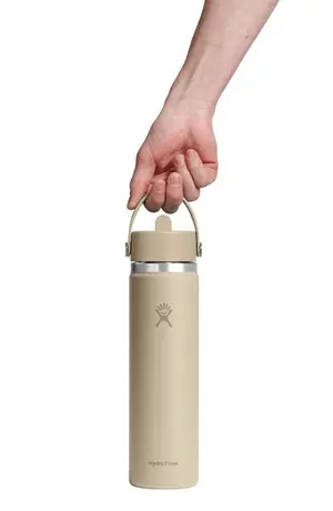 HYDRO FLASK 24-ounce Wide Mouth Flex Straw Cap Bottle - Oat