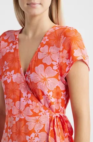 Rip Curl Aloha State Wrap Mini Dress