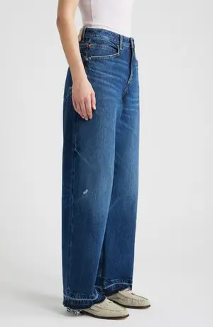Hugo Boss Slouchy Nonstretch-denim Jeans With Raw Hem