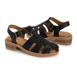 MUK LUKS Fisherman Sandal - Black