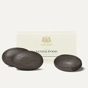 CASWELL-MASSEY Sandalwood Bar Soap - 3-soap Set