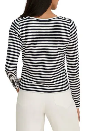 NIC+ZOE Cape Stripe Rib T-shirt