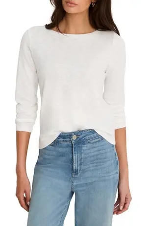 NIC+ZOE Long Sleeve Boat Neck Top