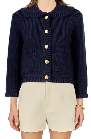 English Factory Pocket Cardigans For Women