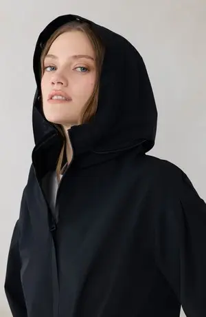 Soia & Kyo Ria Stretch Nylon Jacket With Stowaway Hood
