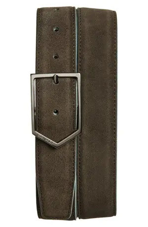 Canali Suede Belt - Brown