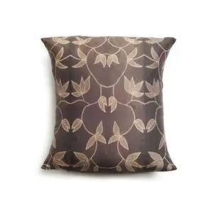STUDIO VARIOUSLY Folio Indigo Handcrafted Shibori Mulberry Silk Pillowcover Only - Black/indigo