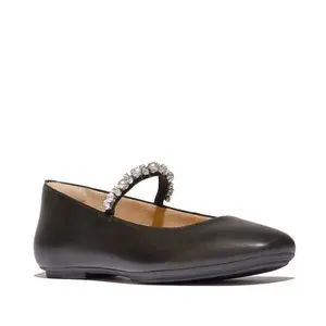 Fitflop Delicato Pearl Crystal Ballerinas - Black