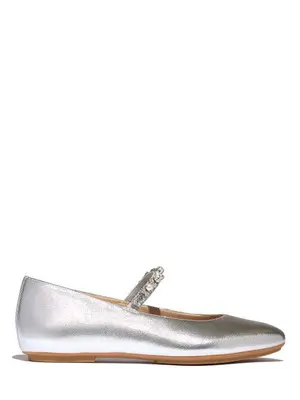 Fitflop Delicato Pearl Crystal Ballerinas - Silver