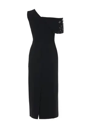 GIZIA Long Dress With Bead Embroidery