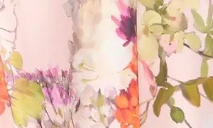 Ted Baker London Floral Satin Midi Dress