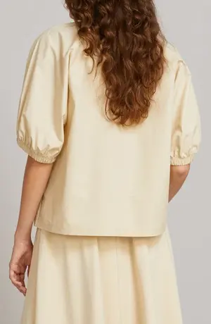 MM BY MAX MARA Cellula Puff Sleeve Top