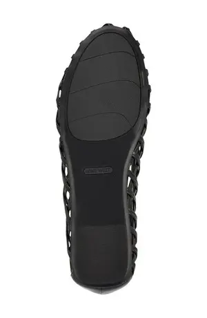 Nine West Dippy Woven Ballet Flat - Black