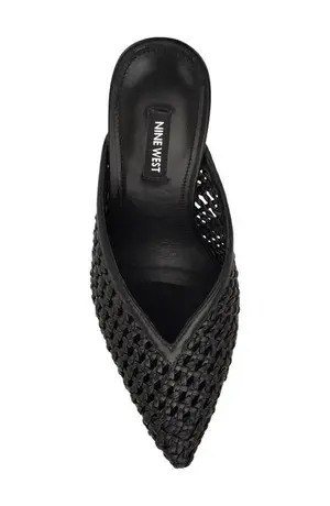 Nine West Woven Mule - Black