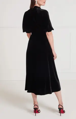 TEMPERLEY LONDON Eliana Velvet Midi Dress