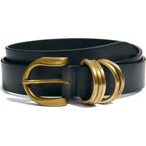 Free People Rori Leather Belt - Black