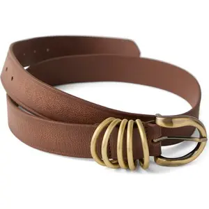 Free People Rori Leather Belt - Cognac