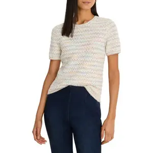 NIC+ZOE Palette Mix Cotton Blend Sweater Top