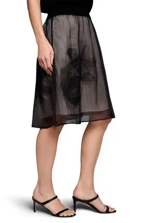 NIC+ZOE Embroidered Mesh Skirt