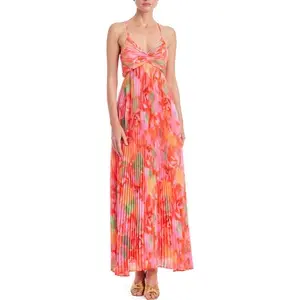 Badgley Mischka V Neck Evening Dresses