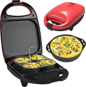 BRENTWOOD Electric Egg Maker Red