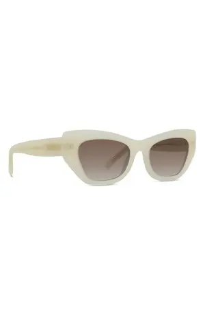Givenchy City 54mm Cat Eye Sunglasses - Ivory/gradient Brown