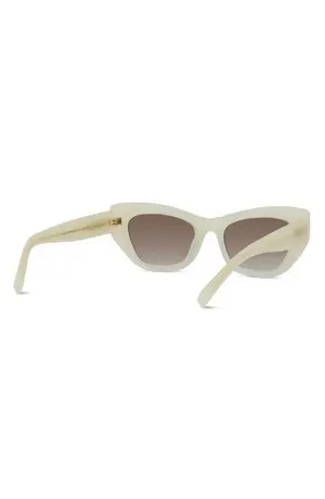 Givenchy City 54mm Cat Eye Sunglasses - Ivory/gradient Brown
