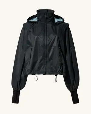 Perfect Moment Houndstooth Blouson Jacket - Black-houndstooth