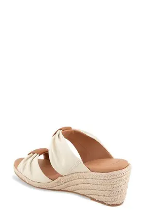 Gentle Souls Gracious Espadrille Platform Wedge Slide Sandal