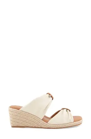 Gentle Souls Gracious Espadrille Platform Wedge Slide Sandal