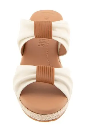 Gentle Souls Gracious Espadrille Platform Wedge Slide Sandal