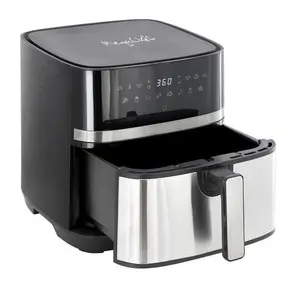 MEGACHEF 8.5 Quart Bundle Electric Air Fryer - Black