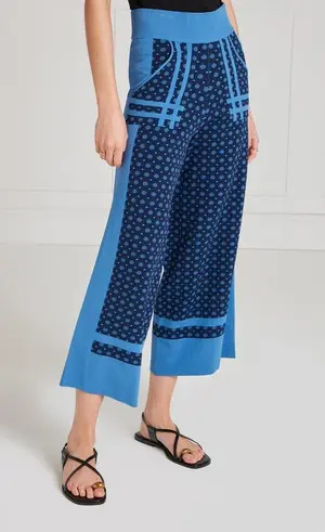 TEMPERLEY LONDON Ditzie Knit Trousers - Twilight