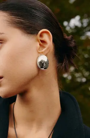 RETRO CHIC Orbit Earrings - Silver