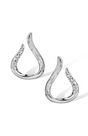 RETRO CHIC Wave Round Earrings