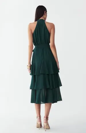 BWLDR Tony Midi Dress - Emerald